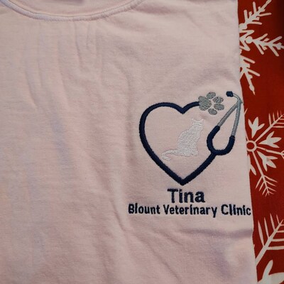 Full Zip Vet Tech Jacket With Sleeve, Vet Assistant Hoodie With Pockets ...