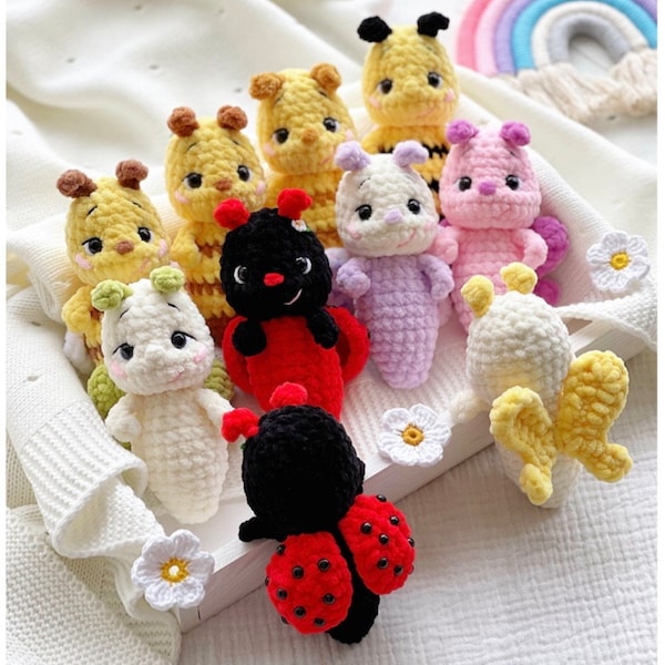 Insects Crochet Pattern 3 in 1 Amigurumi PDF Tutorial / Plush Pattern 3 ...