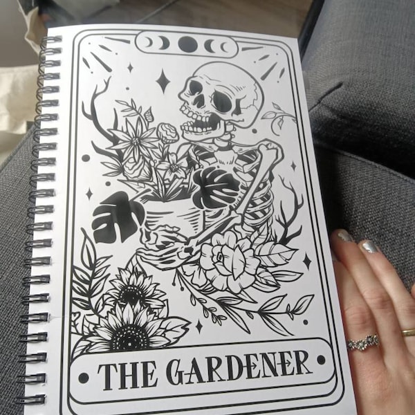 The Overthinker Tarot Card Skeleton Spiral Notebook, Funny Sarcastic ...