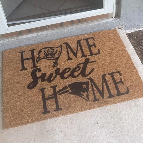 Home Sports Welcome Mat With Your Team of Choice / My Sports Doormat ...