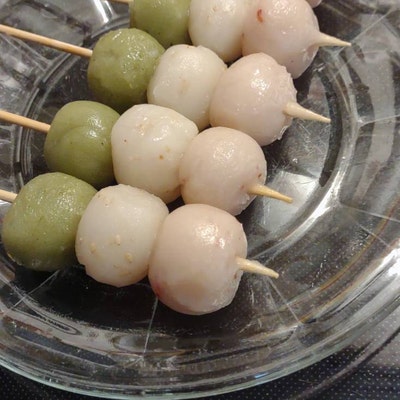 DIY Kit Hanami Dango Mochi Rice Cake Free Shipping 10 Skewers 30 ...