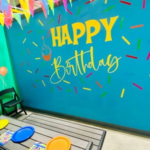 Birthday Girl. Birthday Wall Graphics. Wall Decal • Cut Vinyl • Vinyl ...