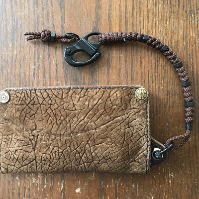 Black EDC Wallet Chain Style Lanyard - Etsy