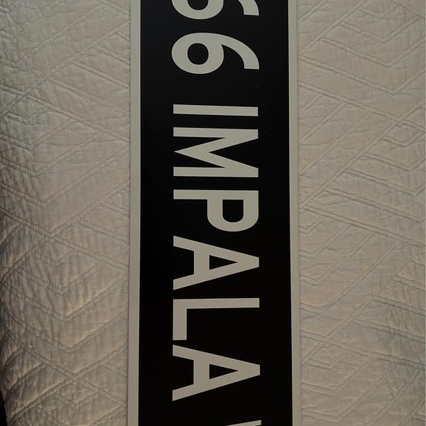 Impala, Chevrolet Impala Sign, Chevrolet Impala Gift, Chevrolet Impala ...