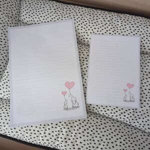 Pink Rose Printable Stationery Floral Writing Paper - Etsy