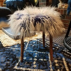 Frosted Blue MOngolian Faux Fur Prop Newborn Photo Prop | Etsy