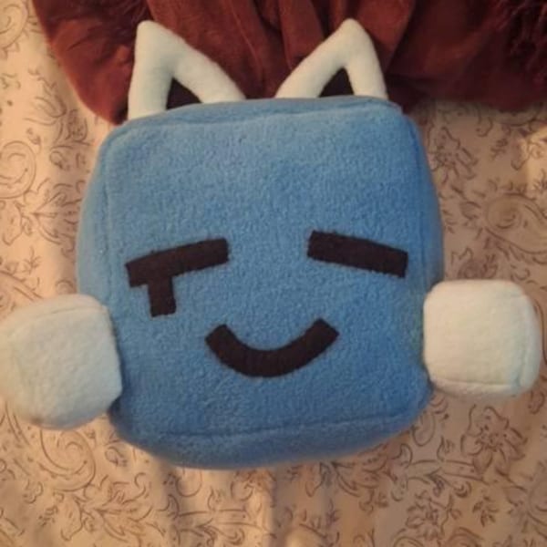 Big Cube Plush Toy – JSAB Inspired, Handmade Blue Fleece Plushie - Etsy