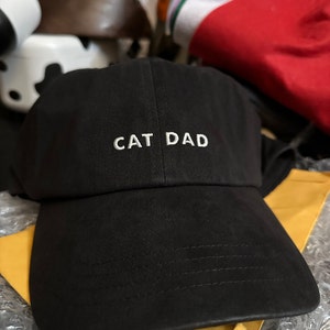 Hatphile Pre-washed Soft Cat Embroidery Ball Cap Perfect Gift for Cat ...