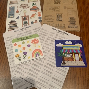 Books, Books, Books Sticker Sheet Reading Themed Decorative Stickers ...