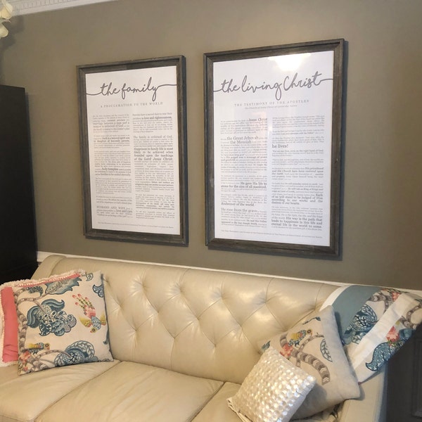 The Living Christ Print- on Premium Paper- Cursive Title- LDS - Etsy