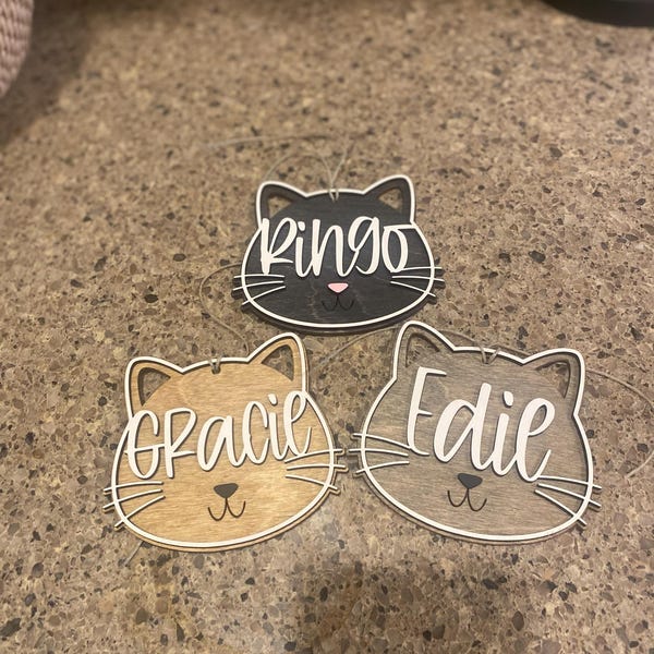 Personalized Cat Ornament | Custom Cat Ornament | Personalized Pet ...