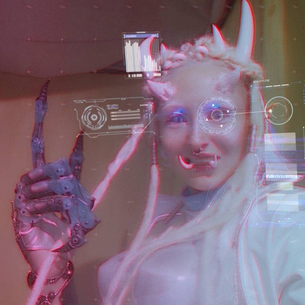 Triple Devil Horns / Silicone Prosthetic / Latex Free / Halloween ...