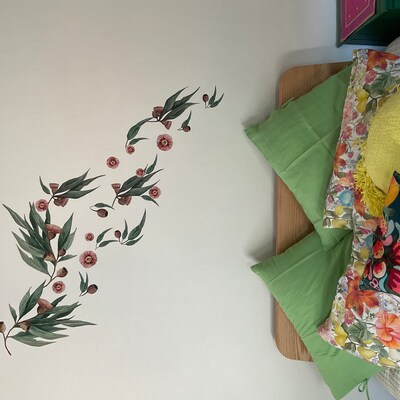 Flowering Gum Decals / Australian Native / Gum Leaves / Wall Stickers ...