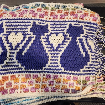 Meow Overlay Mosaic Crochet Pattern Only - Etsy