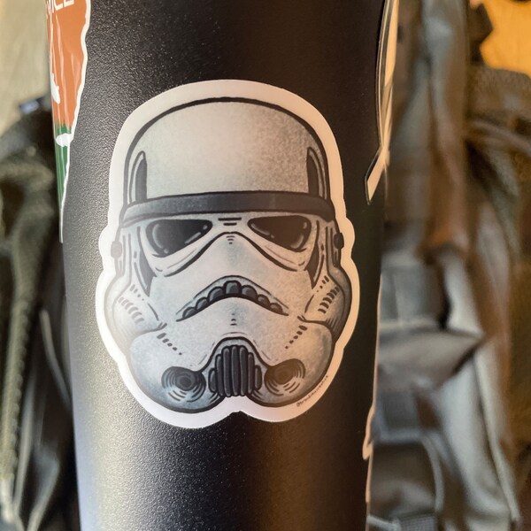 Holographic Imperial Stormtrooper Helmet Star Wars Sticker / High ...