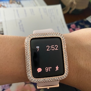 Apple Watch Bezel Cover Lab Diamonds Rose Gold 38mm 40mm 41mm 42mm 44mm ...