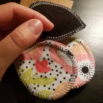 Handmade Reusable Cotton Flannel Face Cloths With Black - Etsy