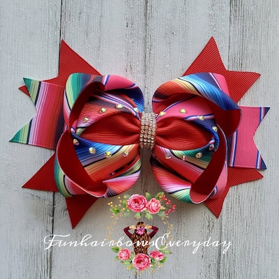 HANDMADE . Pink Hair Bow. Pink Flowers Hair Bow. Pink Sequin - Etsy