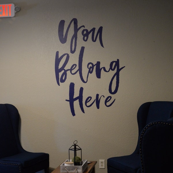Vinyl Wall Art Decal | "you Belong Here" | Classroom ~ Children ~ Kids ...