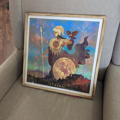 Amazon Queen Myrina Conquering Atlantis Lockett Studio Print Greek ...