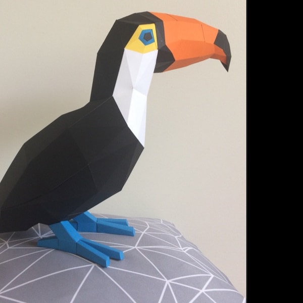 Toucan Papercraft, Paper Toucan, DIY, Paper Animal, Home Decor ...