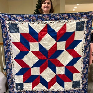 A Soldier's Star / Barn Star Quilt Pattern - Etsy