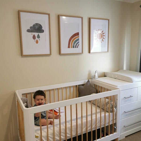 Neutral Nursery Print Set, Gender Neutral Baby Art, Nursery Printable ...