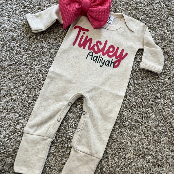 Sublimation Blanks- Infant- Pink Pajamas With Mittens and Footies-65% ...