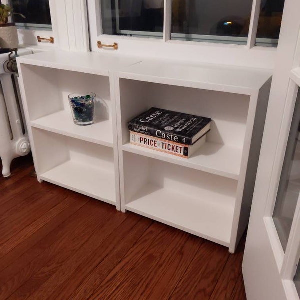 4FT Wide Bookshelf, Assembled Wooden Bookcase, Farmhouse/cottage/modern ...