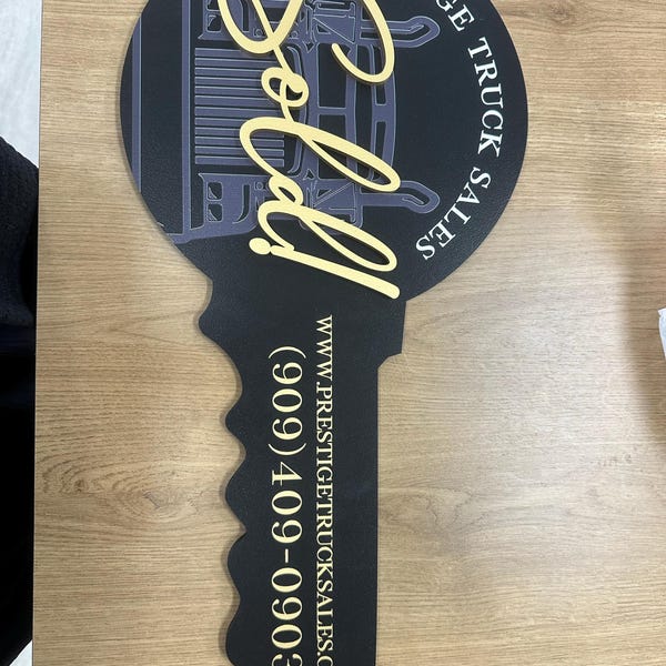Custom CAR DEALERSHIP Sold Sign, Care Salesman Gift, Sold Car SIGN, New ...