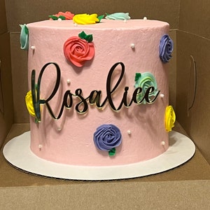 Cake Charm Custom Acrylic Name Plate Baby Shower Cake Decor Cake ...