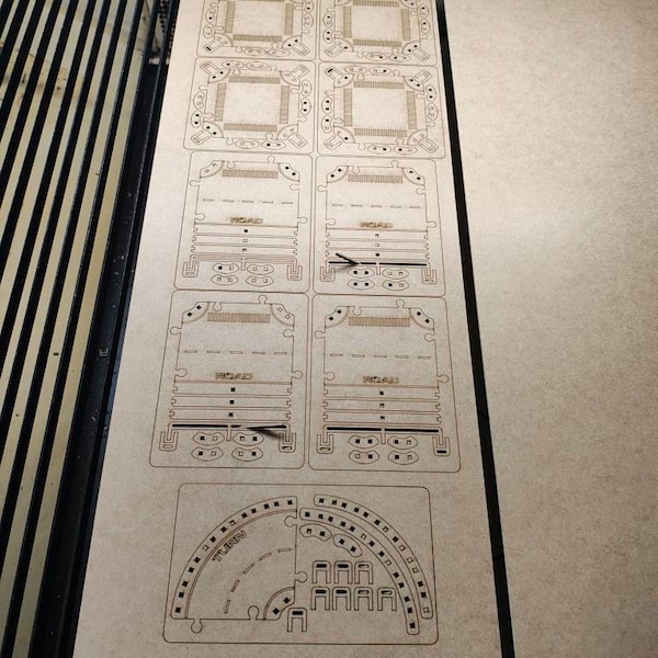 Wooden Auto Track System Vector File for Laser Cutting – 3mm and 4mm ...