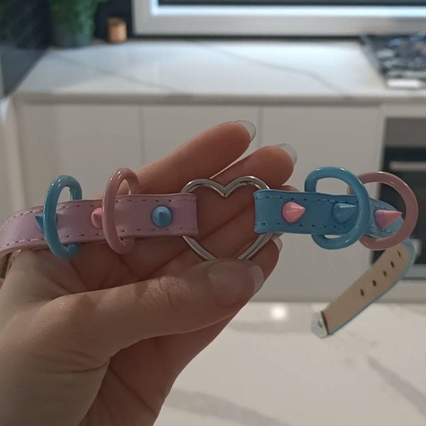 Gunmetal - Bone Ring Slip Chain / Fidget Choker/collar - Etsy