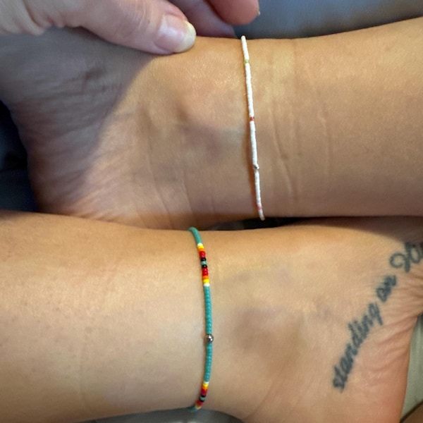 Dainty Native American Style Anklet Bracelet, Minimalist and Dainty ...