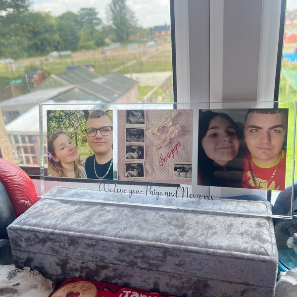 Personalised Triple Collage Family Photo Plaque – Acrylic Gift - Etsy UK