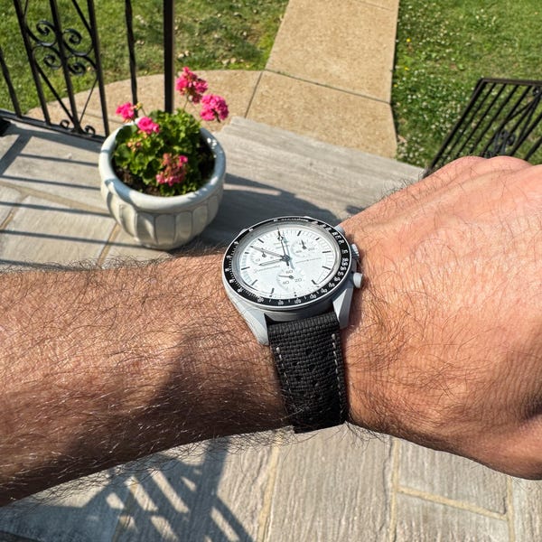 Sierra Blue Swift Rally Strap for Moonswatch Neptune - Etsy