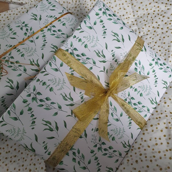 Luxury Christmas Wrapping Paper | Botanical Christmas Gift Wrap ...