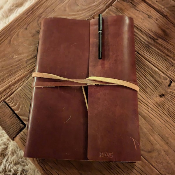 Extra Large Journal, Hand Bound Journal, Personalized Gift for Her ...