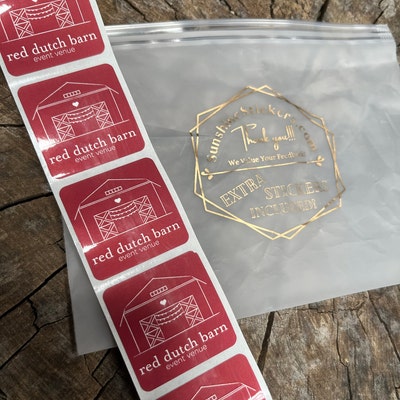 150 Labels on Roll Premium Gloss Weatherproof Labels Your Design Logo ...