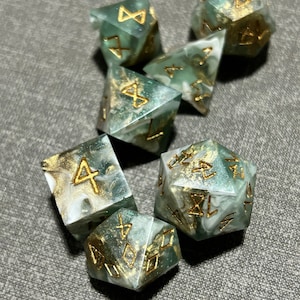 Seastone Dice Set sharp Edged - Etsy