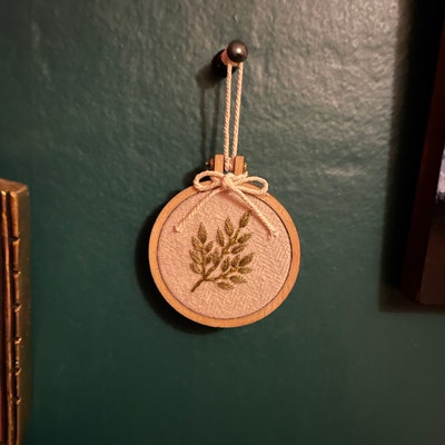 Wax Flower Embroidery Keychain - Etsy