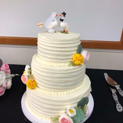 Goose-wedding-cake Topper-bride-groom-farm-animal-funny-unique-barn ...