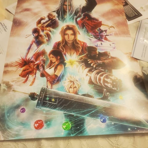 Final Fantasy VII Remake - Limited Edition Fine Art Print -FF7 Poster ...