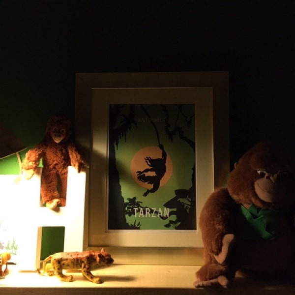 Tarzan Wall Art Inspired Minimalist Movie Poster / Print / Gift Tarzan ...