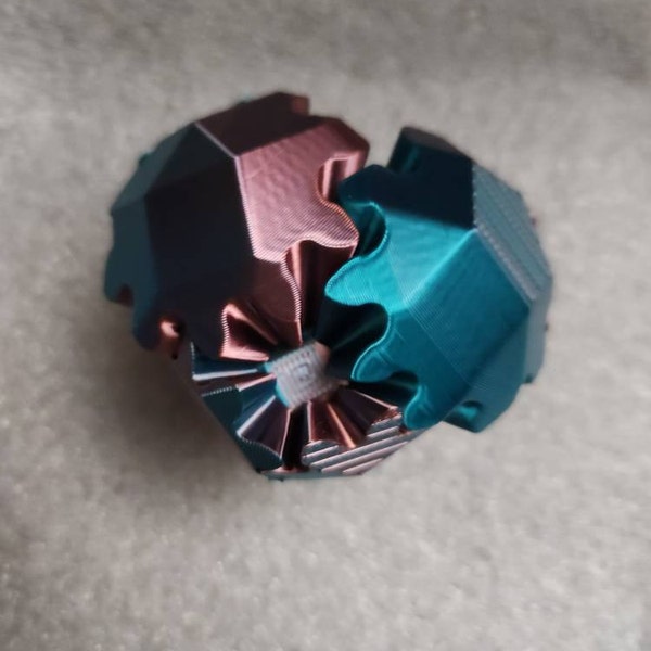 Icosahedron 3D Printed Model 20 Sided Polyhedron 4 Inch - Etsy