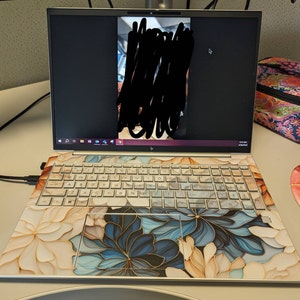 Lenovo Skin, Aesthetic Floral Design, Individualized Gift, Customizable ...