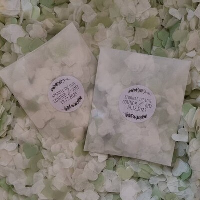 Biodegradable Wedding Confetti Pastel Colours Eco Friendly Tissue Paper ...