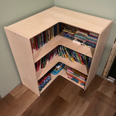 Corner Shelf Montessori Toy Shelf Corner Toyshelf Montessori Wooden ...