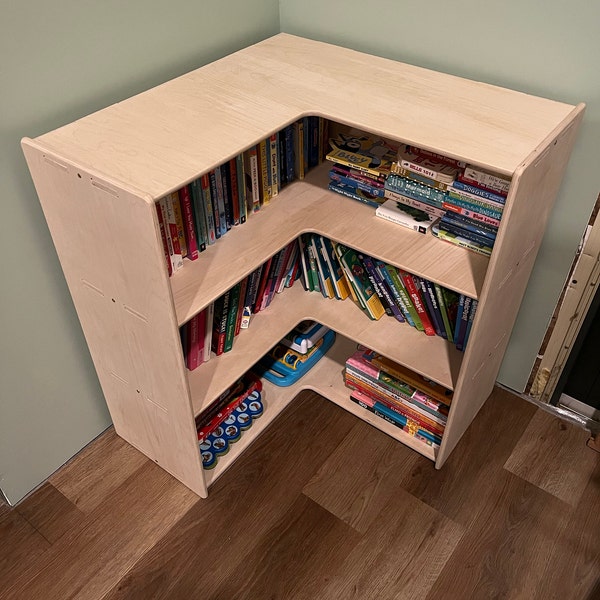 Montessori Toy Shelf Toddler Corner Toy Shelf Montessori Wooden ...