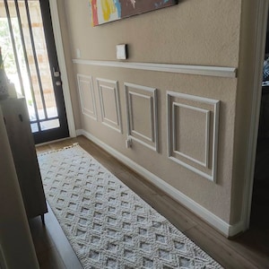 WALL MOLDING KIT 3 Frame Wall Moulding Easy Installation Wall Kit Pre ...